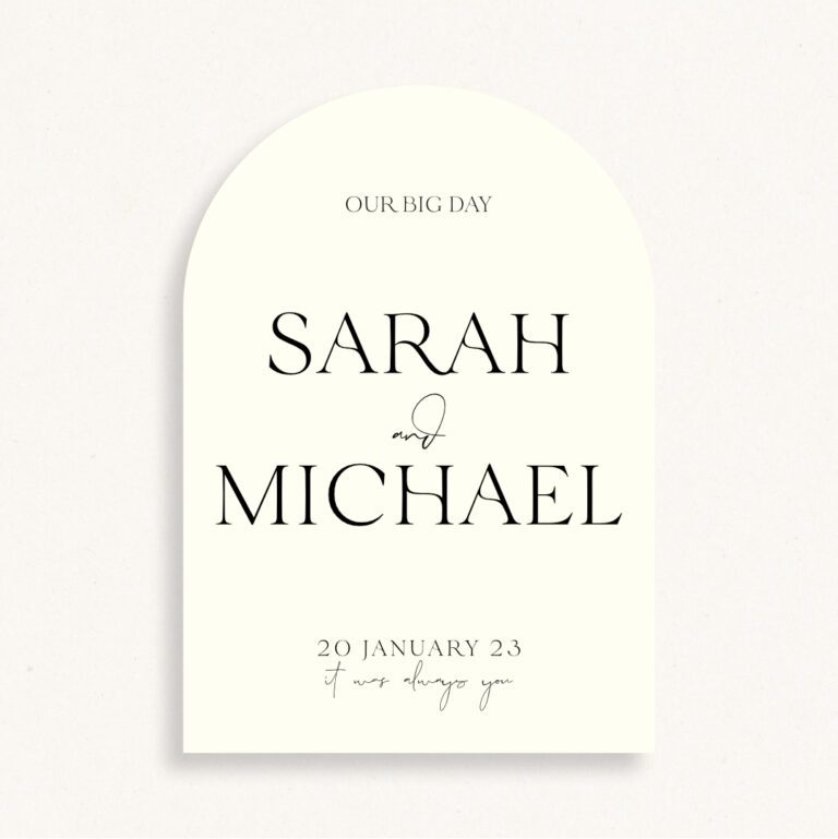 Sarah Welcome Sign - Gracie Creative