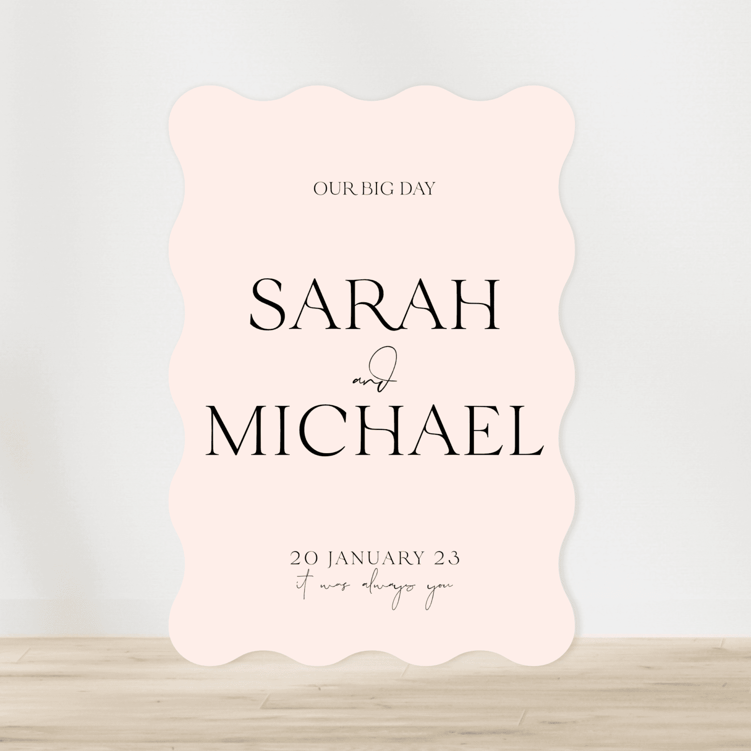 Sarah Welcome Sign - Gracie Creative