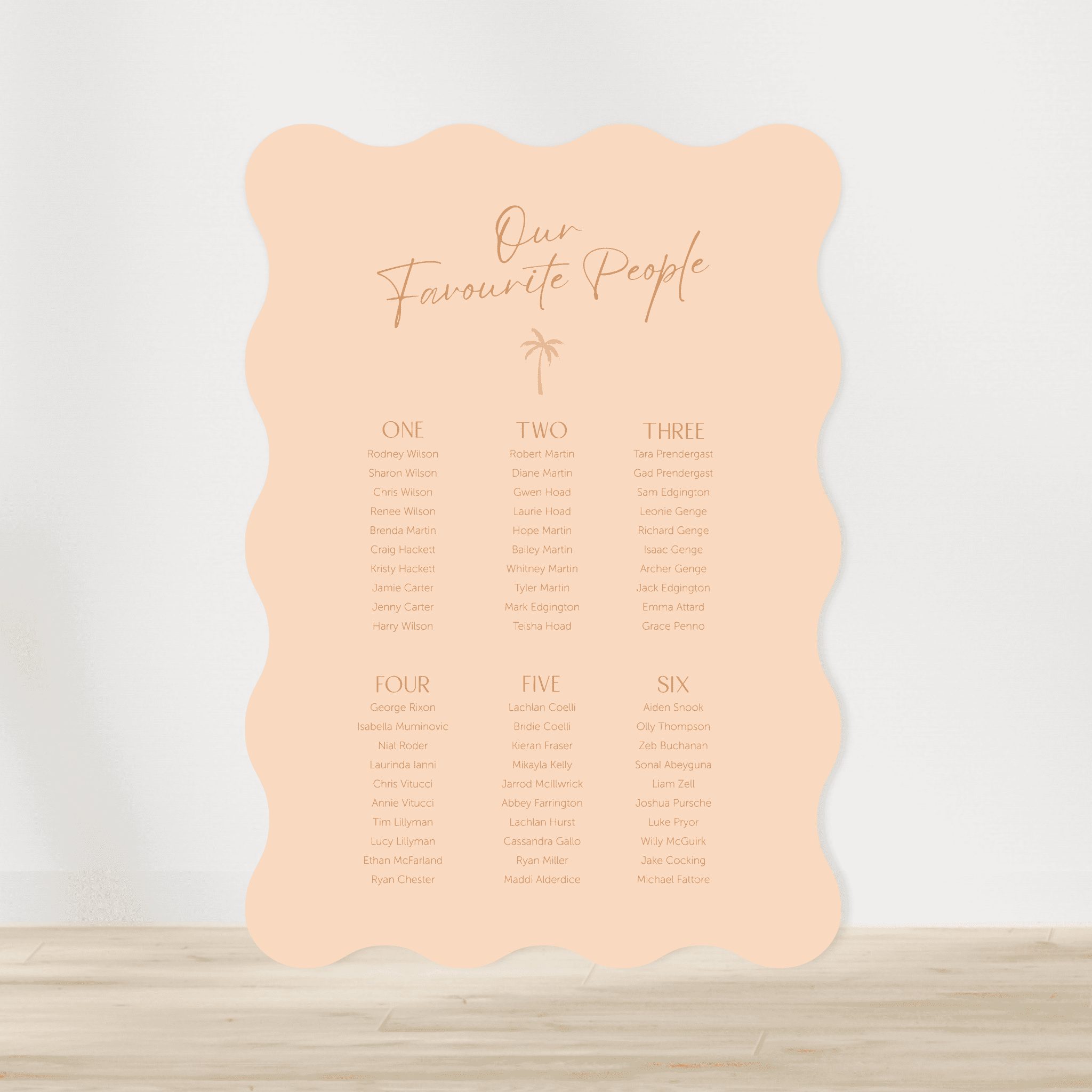 Cove Seating Chart - Gracie Creative